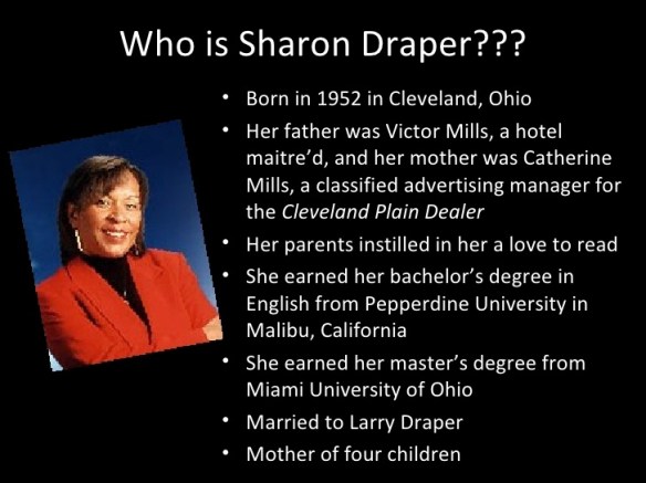 Cleveland Native, Author Sharon Draper will be in Town Tomorrow Night ...